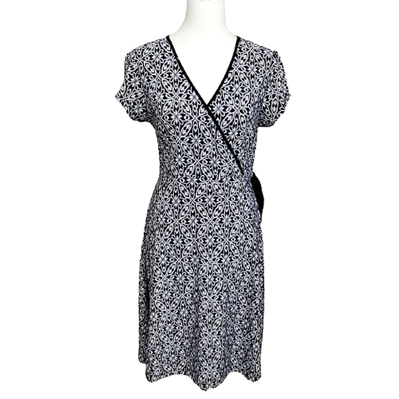 MKM Designs | Dresses | Mkm Faux Wrap Midi Dress | Poshmark